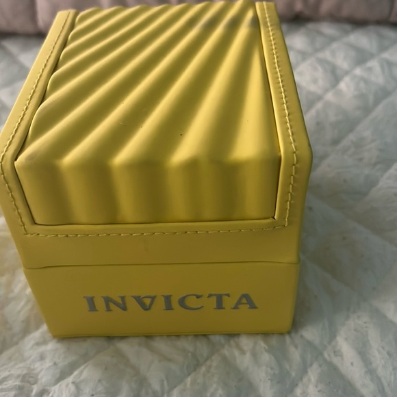 Invicta | Accessories | Invicta Ngel Watch Gold With Pink Face | Poshmark